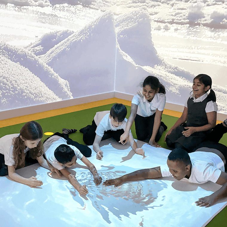 White Vinyl Projection Floor / Mat – Mike Ayres Design