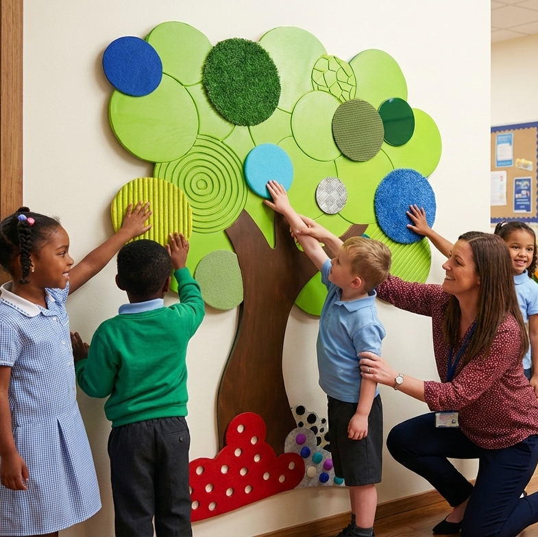 Tactile Tree – Sensory Wall Mural & Tactile Panel – Mike Ayres Design